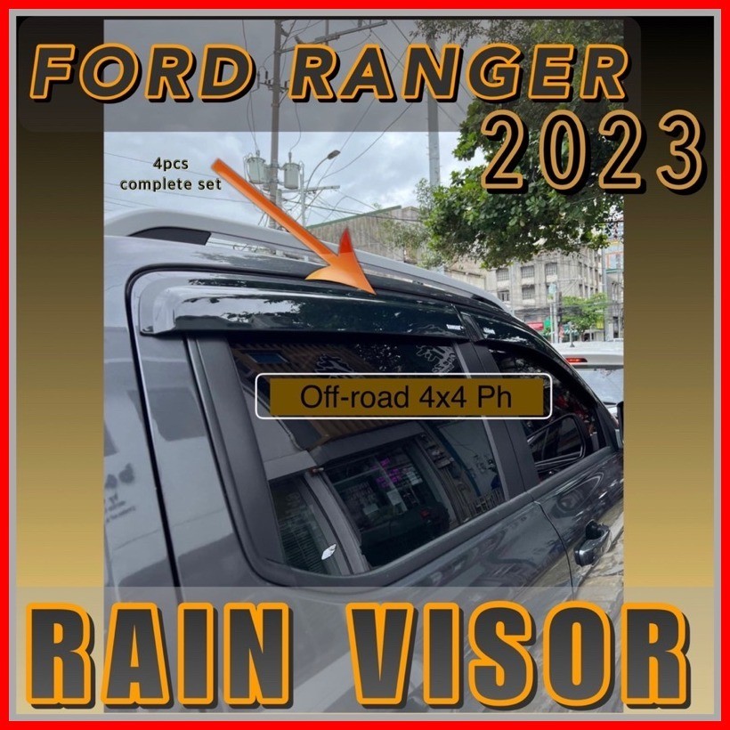 ♒ NEXT-GENERATION FORD RANGER 2023 RAIN VISOR (ford ranger 2023 ...
