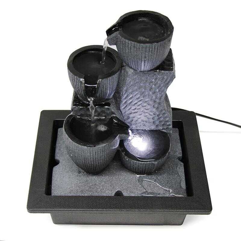 Desktop 4-Tier Office Running Na May LED White Lights Sa Loob Ng ...