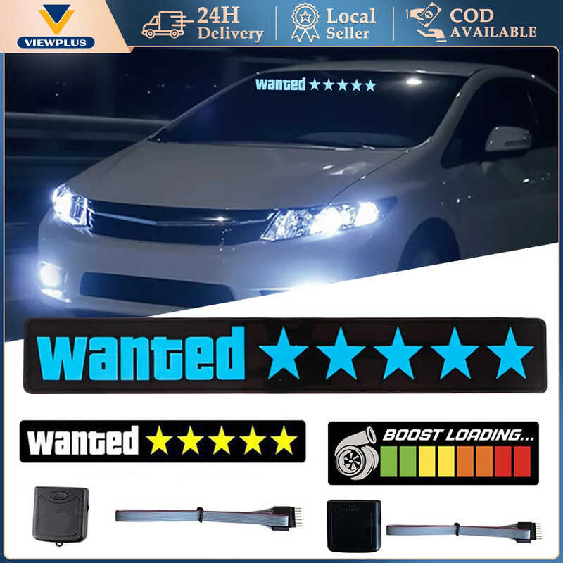 Sticker Light Flashing Lights Windshield Glow Panel Electric Marker ...