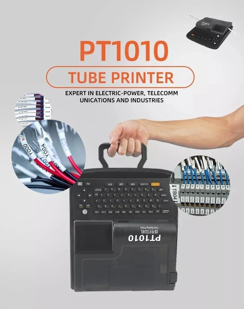 PUTY PT1010 Waterproof Cable ID Printer PVC Tube Cable Printer Ink ...