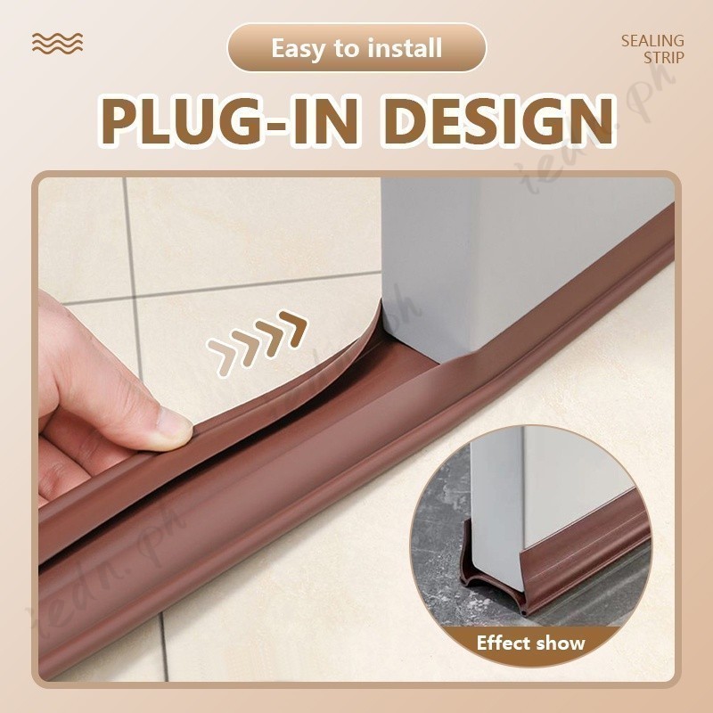 Seal Strip Door Bottom Gap Silicone Rubber Under Door Draft Strip Stopper Sound Insulation ...