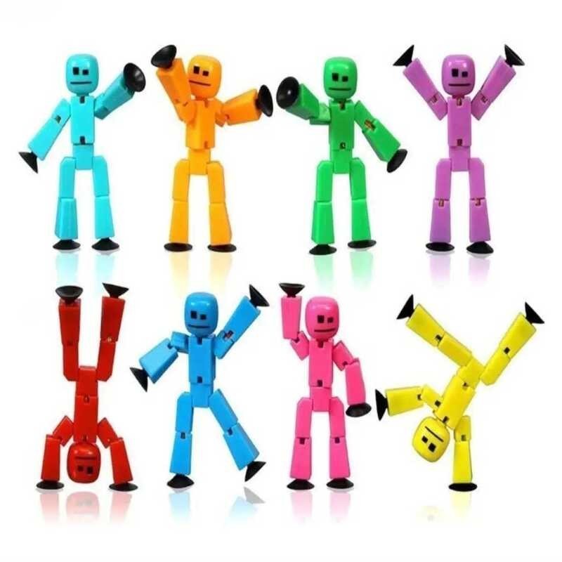 Suction Cup Stickbot Sticky Robbot For Boys Stick Bot Funny Deformable ...