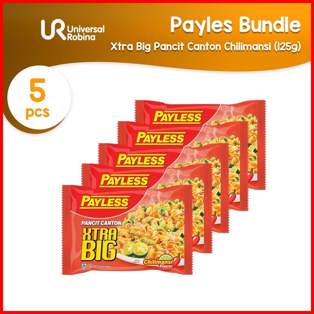 5 x Payless Xtra Big Pancit Canton Chilimansi (125g) | Shopee Philippines