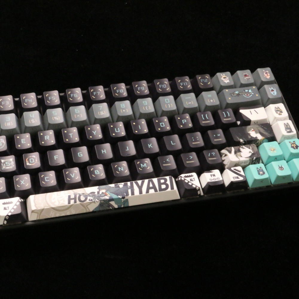 Hoshimi Miyabi Keycap Cherry Profile 129 Keys PBT Dye Sublimation Cute ...