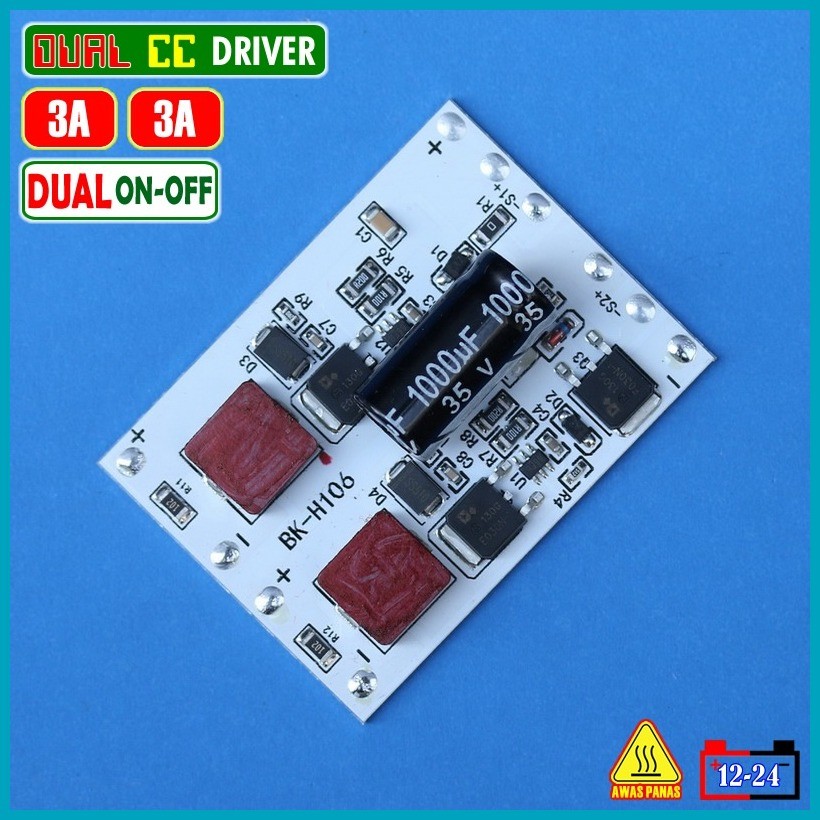 ♣ Dual ON 3A LED Driver 2X MCP 3570 XHP50 SST XML Biled Laser 12V 24V ...