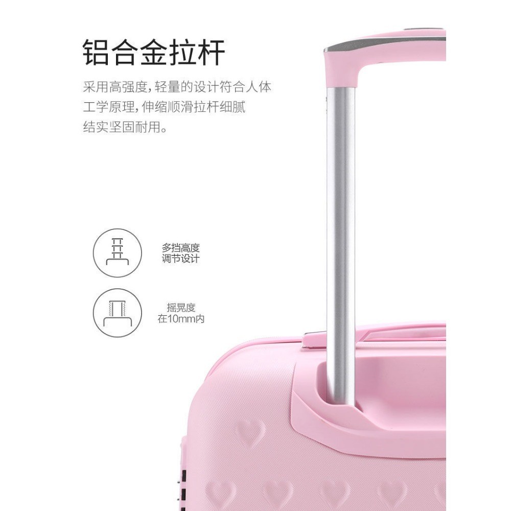 Pink Hello Kitty Suitcase 20 Inch 24 Inch Large Capacity Trolley Travel ...