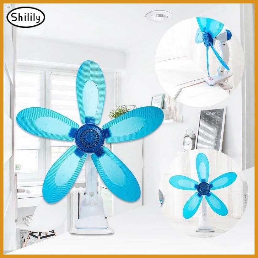 ∈ Shilily able Clip Fan 5 Blades Mini Home Electricfan portable desk ...