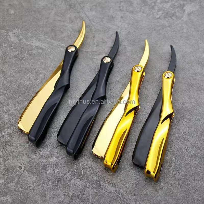 Electroplating Single Blade Razor Manual Barber Straight Razor Shaving ...