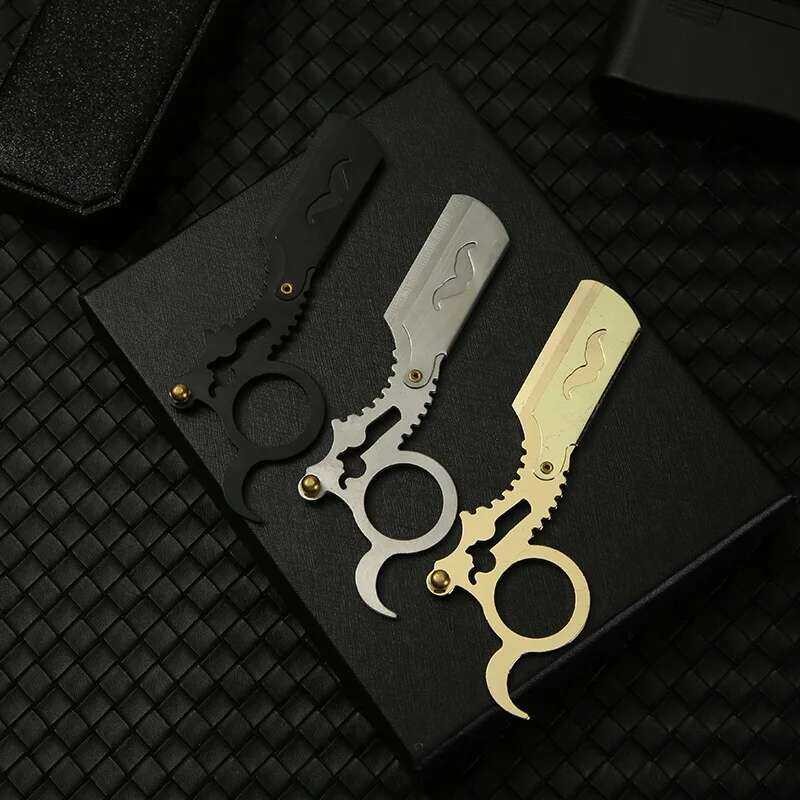 Stainless Steel S Barber Blade Razor Tool Manual Shaver Professional ...
