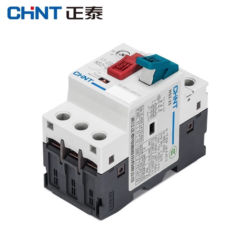 Chint Motor Protection Circuit Breaker NS2-25 Motor Starter Tatlong fase Motor Overload Maikling ...