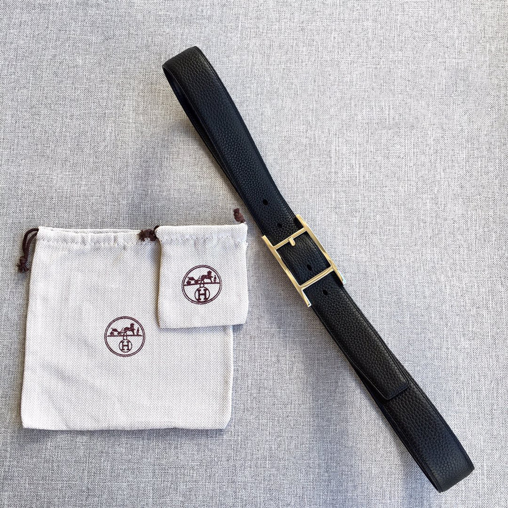 Top Grade Quality 32MM Quentin Reversible Belt Calfskin With Palladium Plated Buckle In Gifts ...