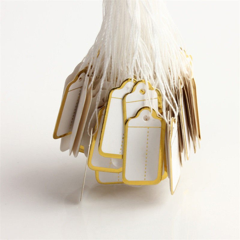 Jewelry and jewelry price tags, paper price tags, price tags, gold and ...