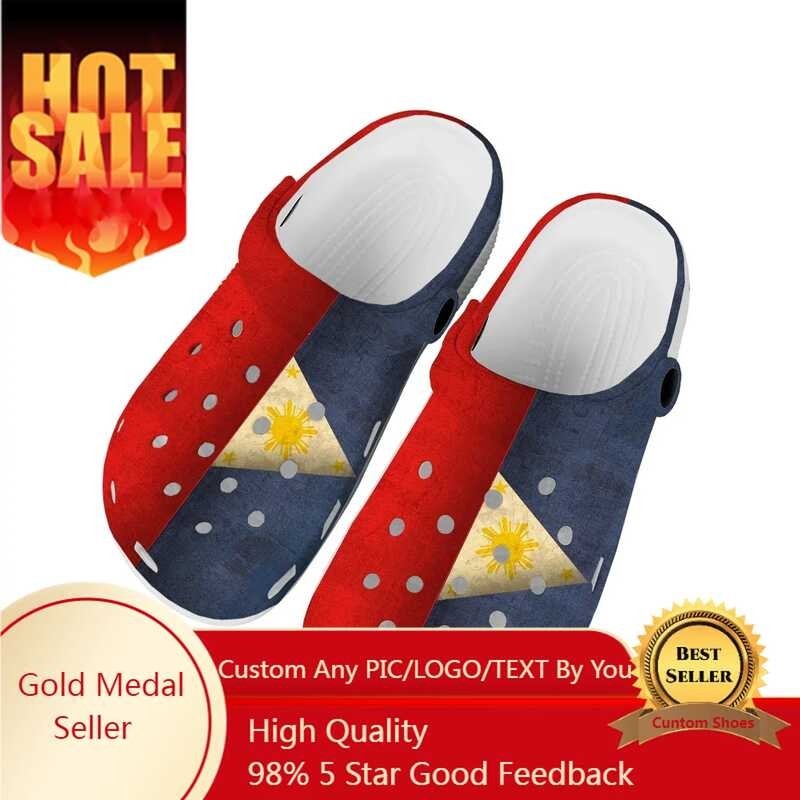 Home Pilipinas Flag Clogs Custom Water Shoes Men Women Teenager ...