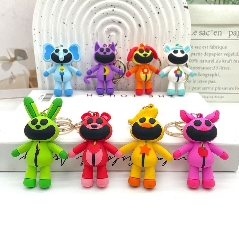 Smiling Critters Game Key Chain Poppy Playtime Pendant Cartoon Ornament ...