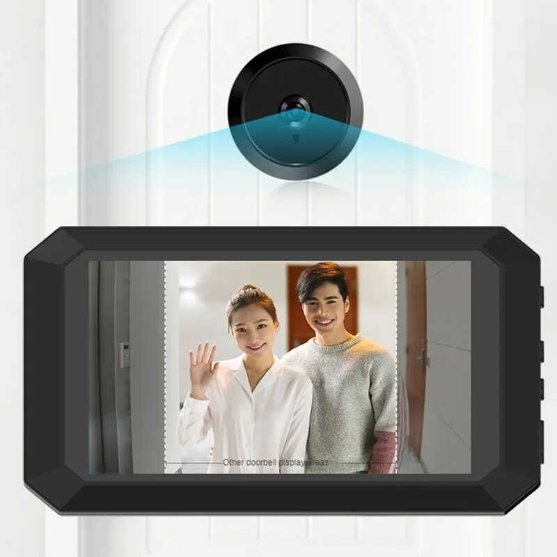 Magic Eye Digital Electronic Viewfinder Photo Recording Door Peephole ...