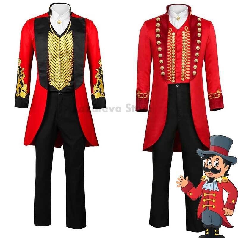 Costume Showman Suit Magician Circus Ringmaster Barnum Set Halloween ...