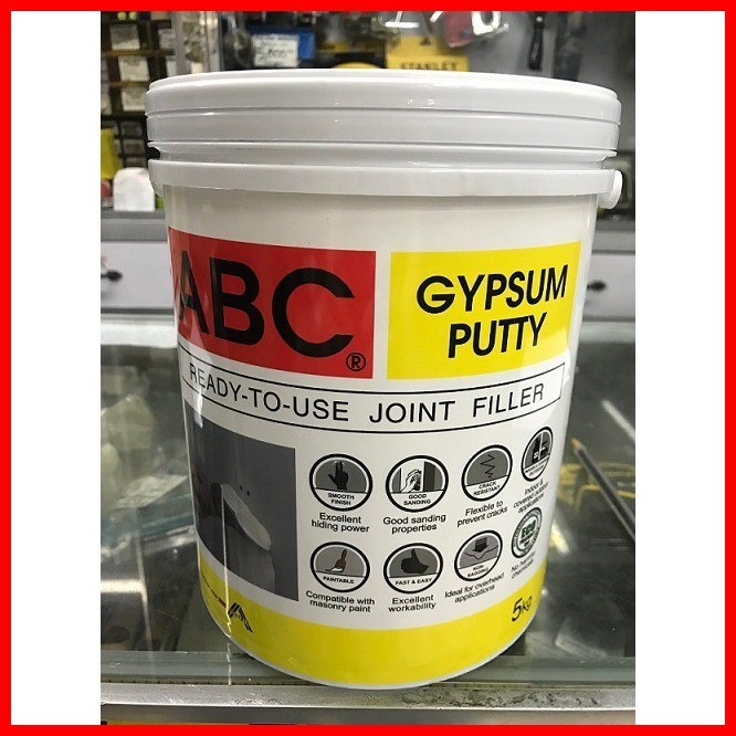 ABC Gypsum Putty 5kg (GAL) | Shopee Philippines