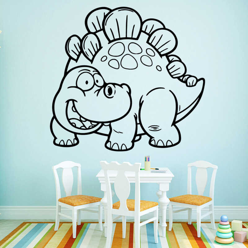 - Dinosaur Cartoon Dino Funny Animals Nursery Wall Vinyl Art Decals ...