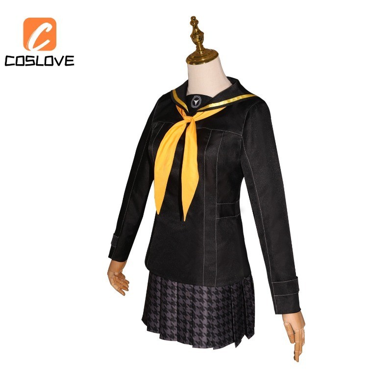 Anime Game Persona 4 Golden Kujikawa Rise Cosplay Clothing Black School ...