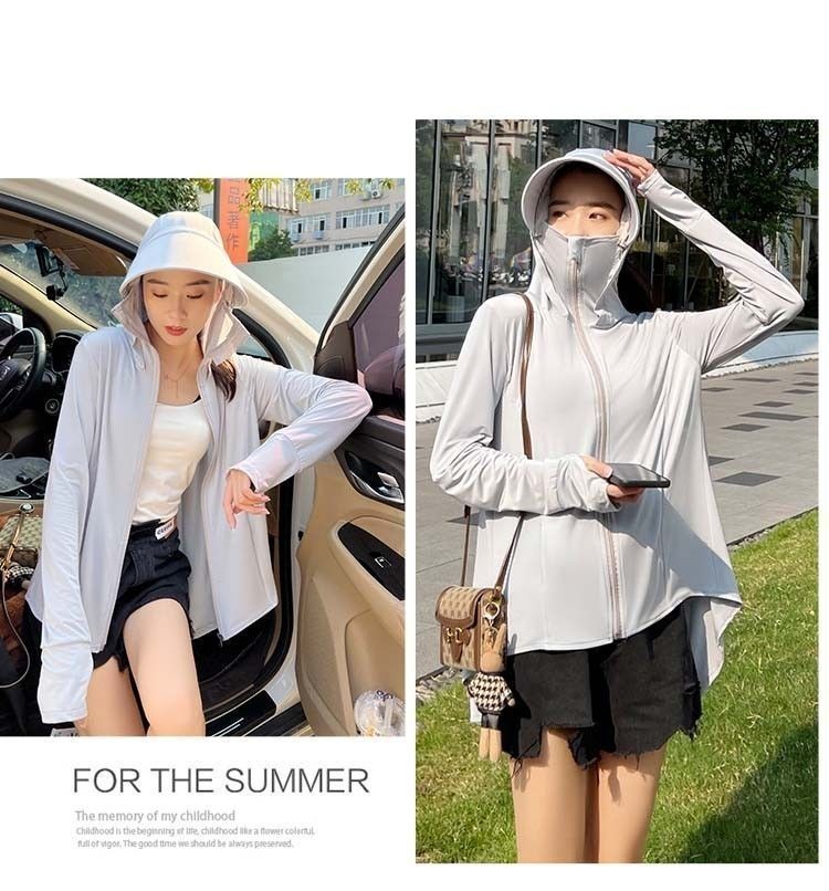 2024 Fashionable Sun Protection Jacket for Women: Long and Thin Summer ...