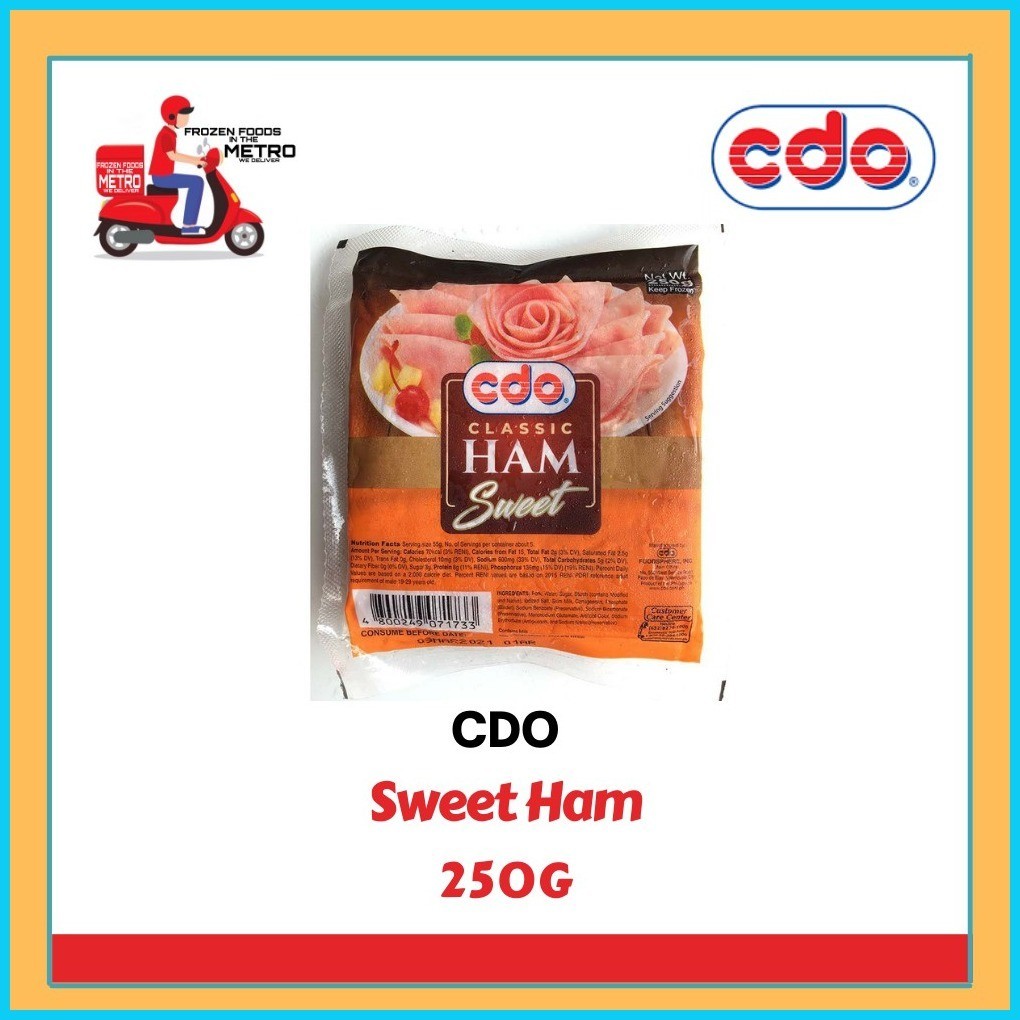 ♀ ♣ CDO Sweet Ham 250 grams (1/4kg) | Shopee Philippines
