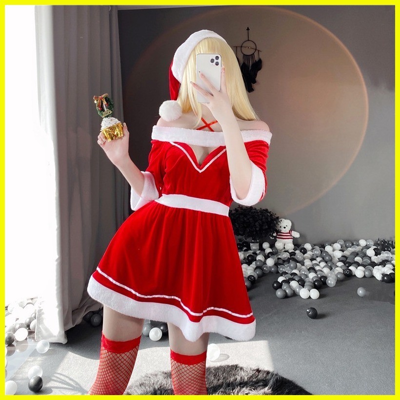 【Wetrose】New Sexy Lovely Cute Girl Christmas Santa Claus Cosplay ...