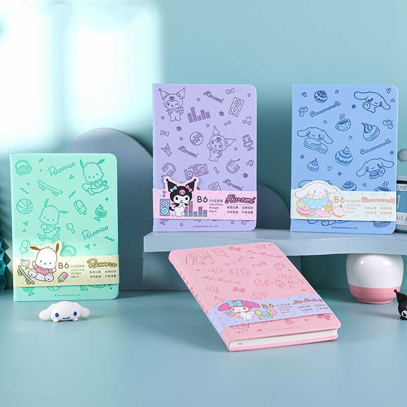4 Sanrio Pcs/Lot Kawaii Kuromi Melody Cinnamoroll Pochacco Notebook ...