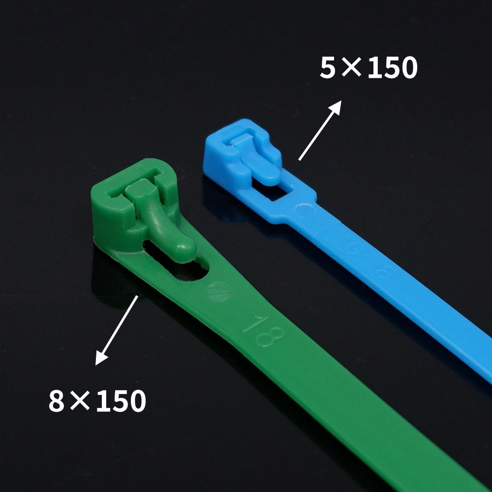 25 pcs Plastic Reusable Cable Zip Ties 8*200/250/300/450 Releasable ...