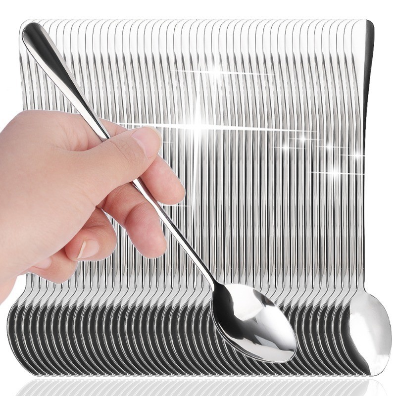8Pcs Stainless Steel Long Handle Coffee Spoon - Food Grade Pointy Head ...