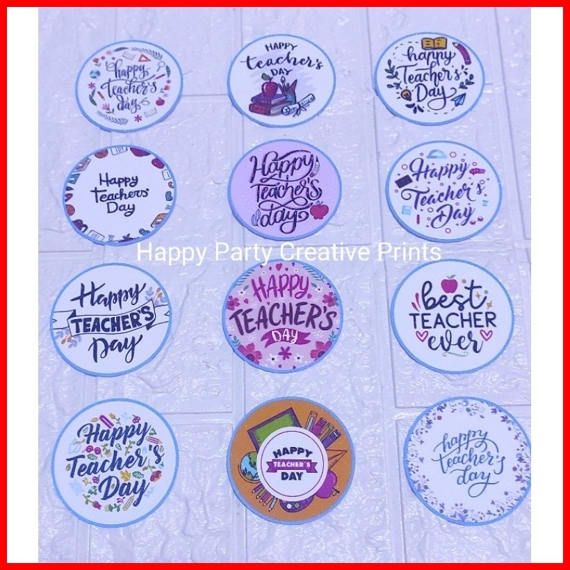 Happy Teacher's Day Bento Cake Toppers (Waterproof) | Shopee Philippines