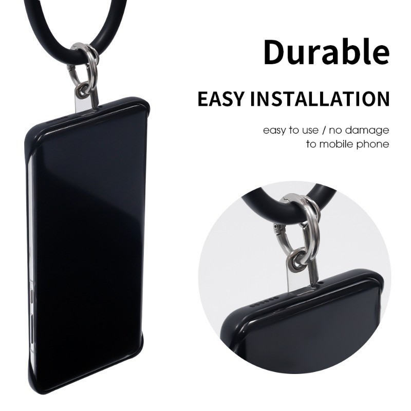 Universal Transparent Replacement Phone Strap Patches / PVC Cellphone ...