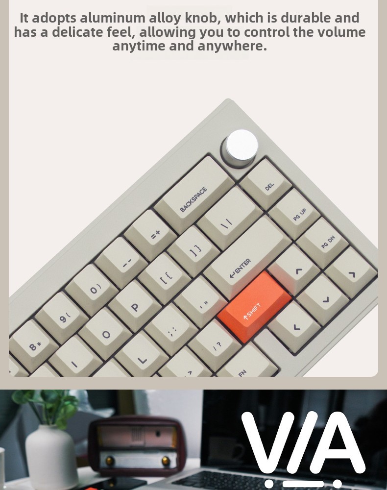 CIDOO V65 PRO V3 Custom Gasket CNC Aluminum Mechanical Keyboard ...