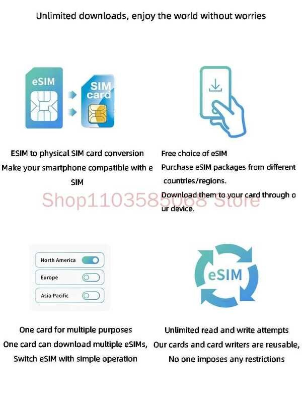 ESIM 9Esim SIM Physical Reader Na May Unlimited Write Support Para Sa Pagbabasa At Pagsusu ...