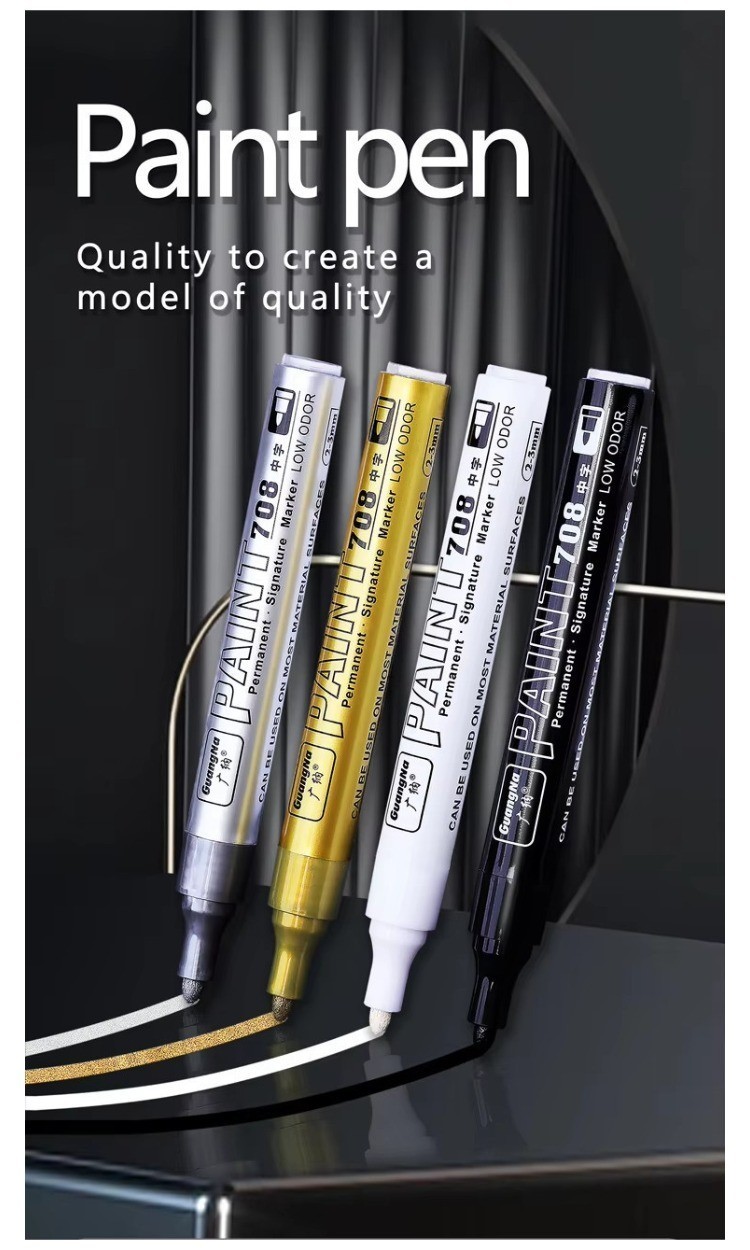 AngleMark Metal paint pen Waterproof Permanent Marker Pens Refillable ...