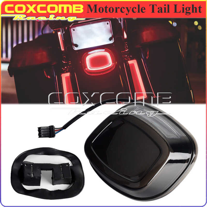 LED Rear Tail Light Brake Lamp Para sa Harley Touring 99-20 Softail 00 ...