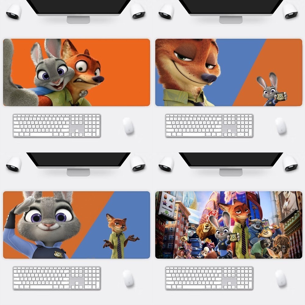 MINISO Cartoon Zootopia Mousepad Office Large Small Mouse PC Computer ...