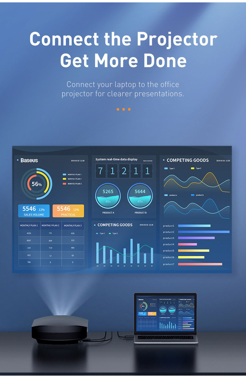 Baseus HDMI Cable 4K 1080P 60Hz HDR HDMI Cable Adapter For TV LCD - AAC ...