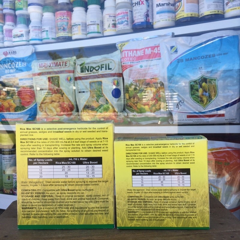 ☃ RICE MAX SC 100 Herbicide with Ultra Boost Twin Pack ( 100ml/250ml ...