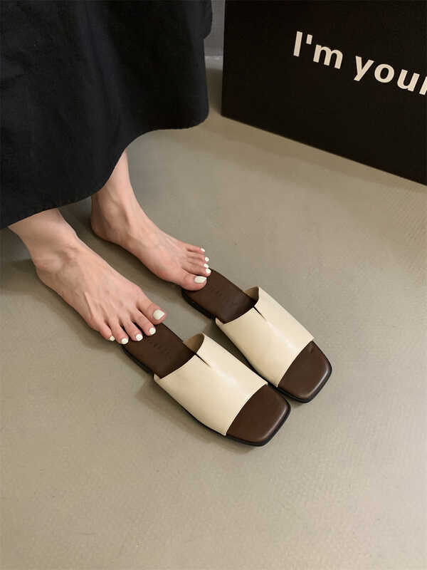Kababaihang Designer Slippers Slides Sandal Filp Flops Shoes Nurse Summer Outwear Versatile Flat