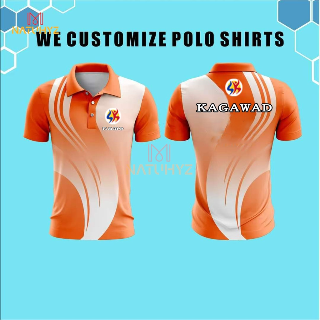 ORANGE UNIFORM BARANGAY-SK CHAIRMAN/KAGAWAD-TSHIRT FULL SUBLIMATION ...