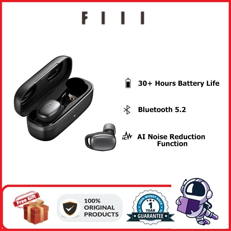 FIIL T2 PRO Wireless In-Ear Earbuds ENC Noise Cancelling Bluetooth ...
