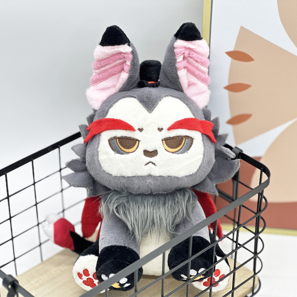 Husk Meow Plush,Hazbin Hotel Stuffed Plush Dolls Gift For Kids Home ...