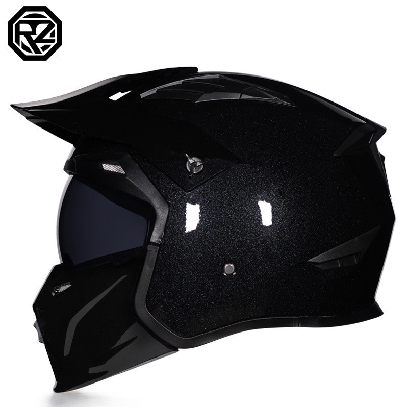 Orz Summer Motorcycle Helmet Men's And Women's Retro Street Fighter ...