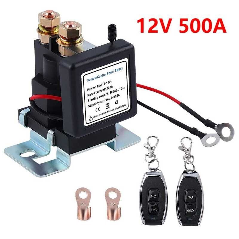12V, 500A Switch Relay, Remote Control, Battery Disconnect, Disconnect ...