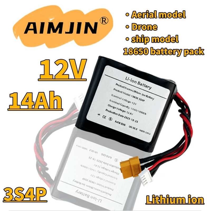 3S4P 12V 14Ah Para sa Battery Pack Model Plant Protection hine 18650 ...
