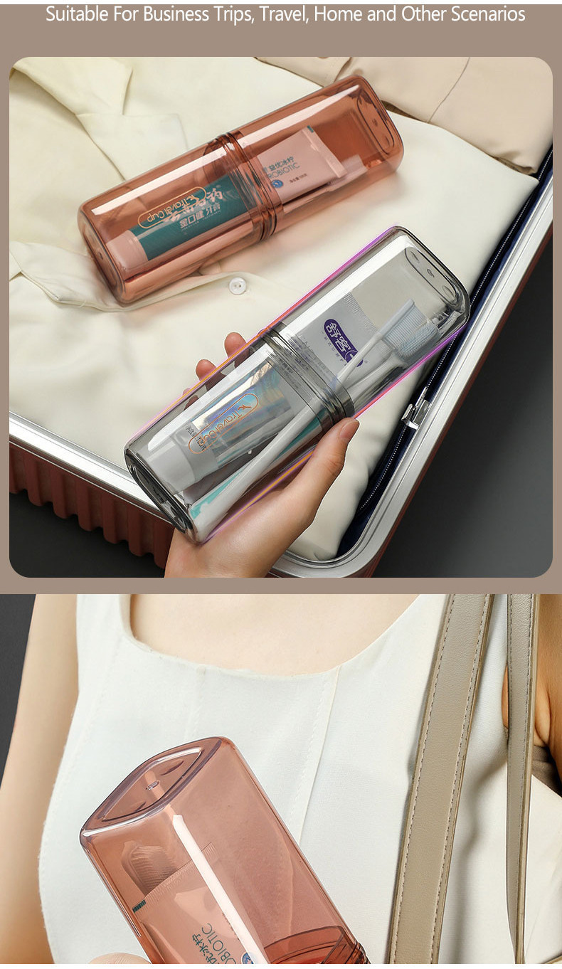 Toothpaste and Toothbrush Box Travel Toothbrush Box Wash Set Portable ...
