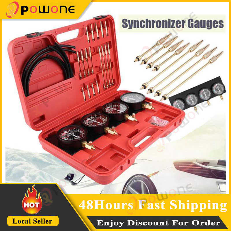 Fuel Vacuum Bicycle Carburetor Carb Synchronizer Tool Balancer Gauge ...