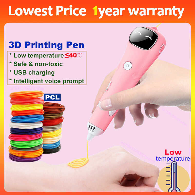 Bagong PCL Filament Low Temperature Anti-Scald 3D Printing Pen DIY ...