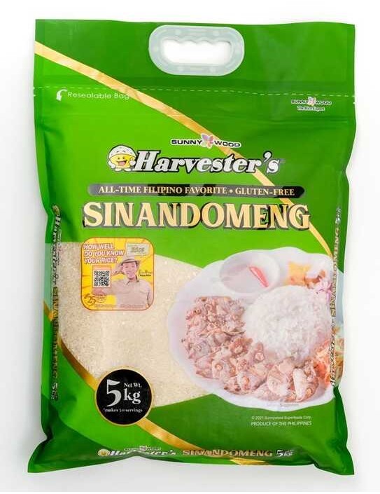HARVESTERS SINANDOMING RICE 5KG | Shopee Philippines