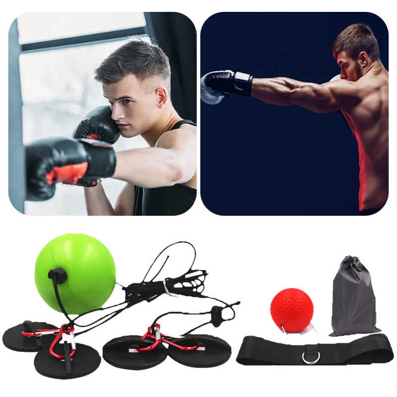 Headband/Hanging Reflex Balls Adjustable Speed Boxing Ball Para Sa Hand Eye Reaction Training ...